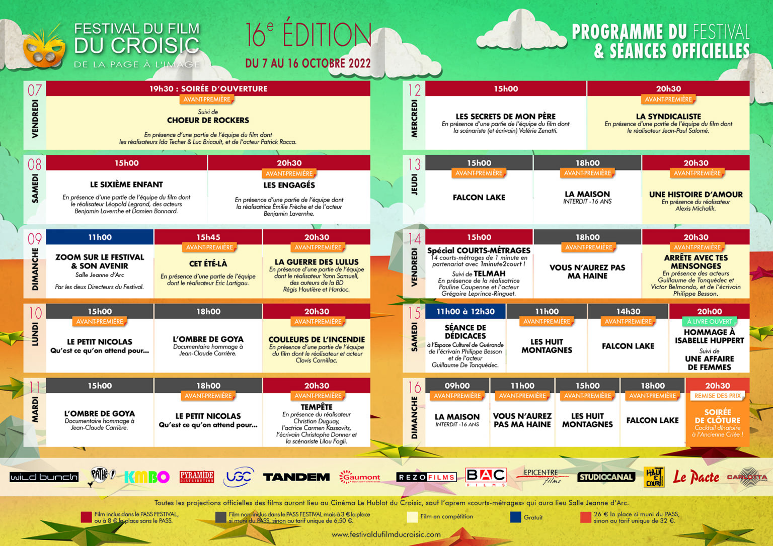 Le programme 2022 - Festival du film du Croisic